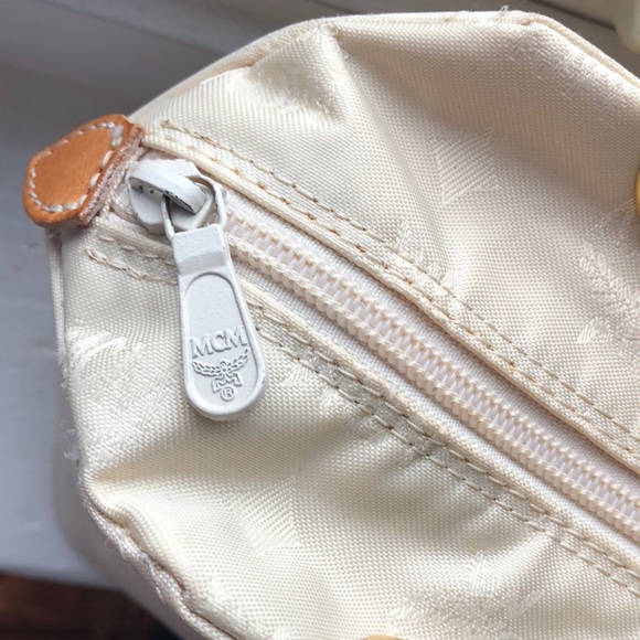 MCM | Bags | Mcm Cream Purse With Gold Details | Poshmark